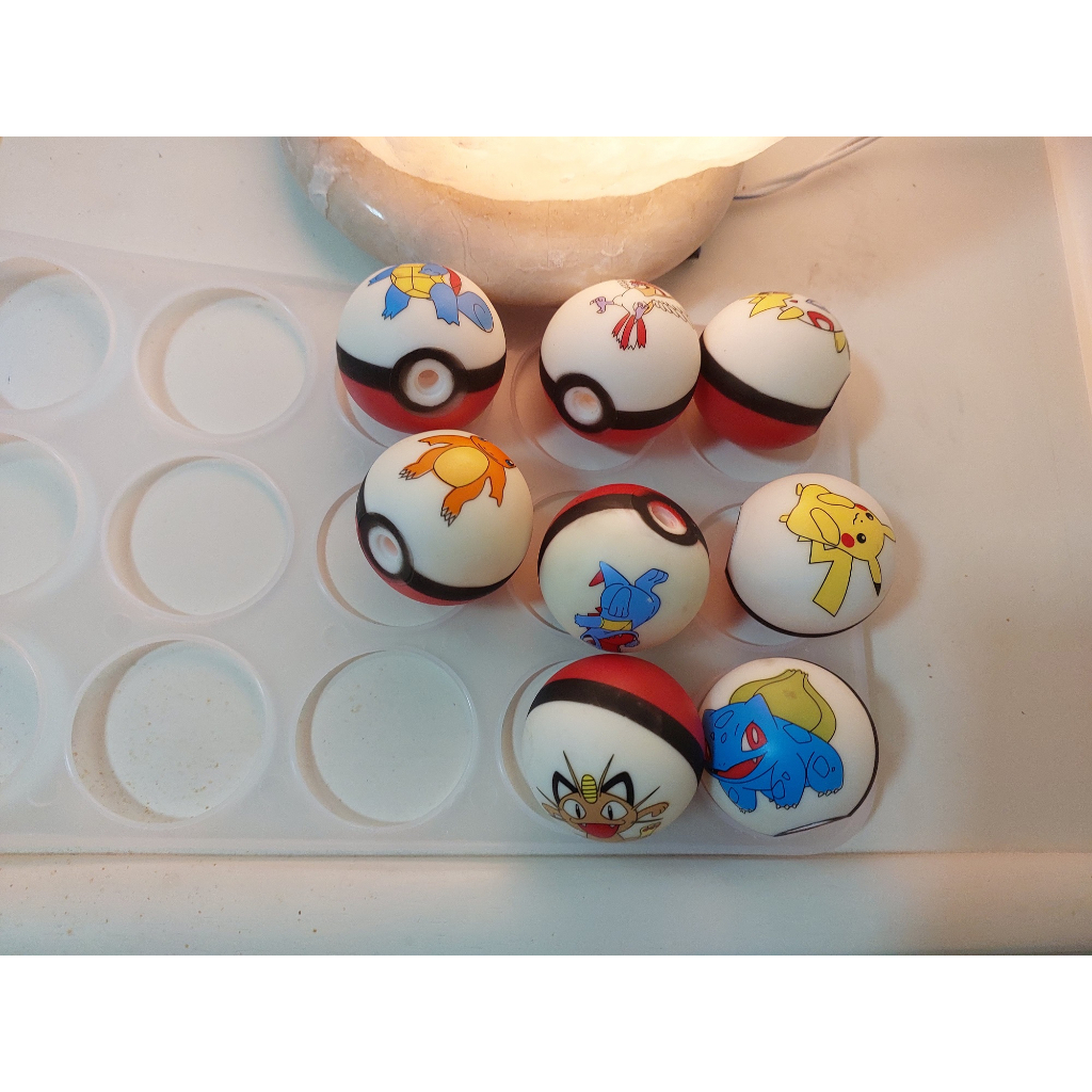 Pikachu Ball Plastic Figurine Set Pikachu Ball Cake Topper Decoration ...