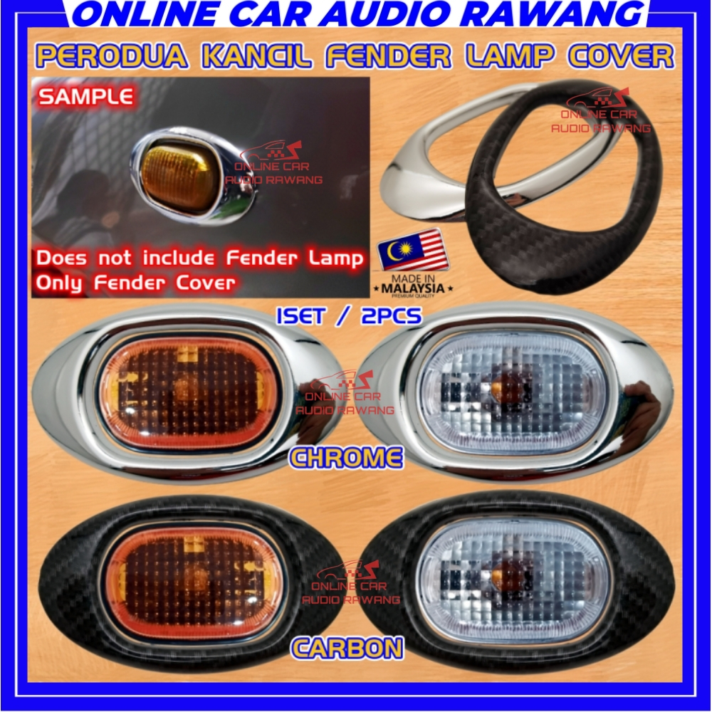 CHROME Fender Lamp Cover / Signal Lamp Trim Perodua Kancil OLD / Kancil ...