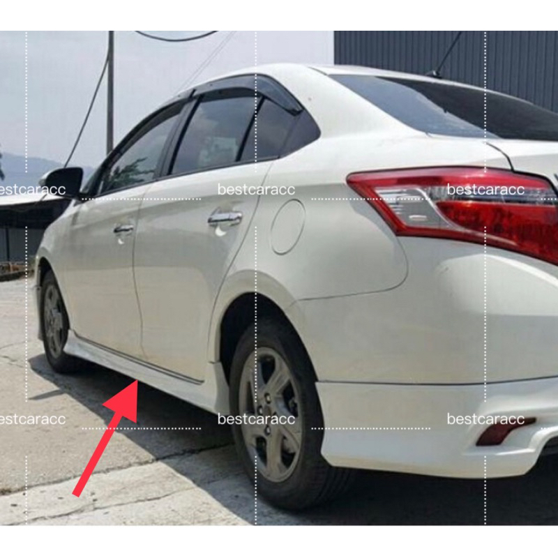 🔥TOYOTA VIOS 2013- 2018 ( VIPER V2 ) SIDE SKIRT BODYKITS NO PAINT - PU ...