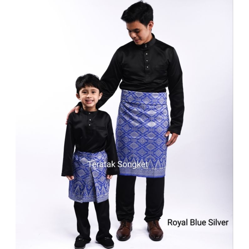 💥NEW💥 Sampin Sedondon dewasa/Kanak-kanak- kidz Songket Samping Navy ...
