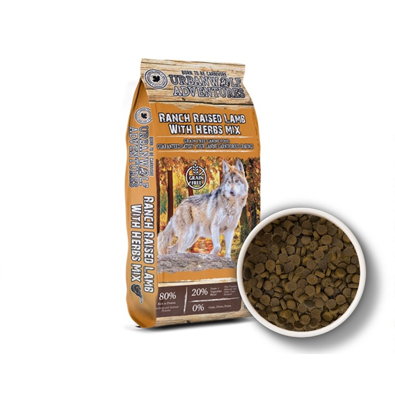 Urbanwolf Adventures Ranch Raised Lamb with Herbs Mix Grain Free (Dog ...