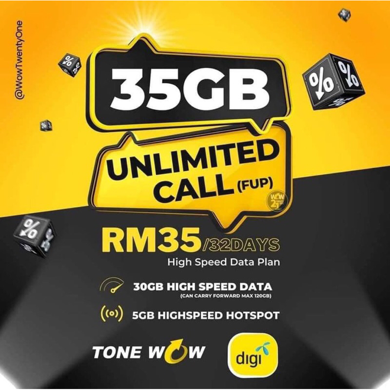 SIMKAD DATA 35GB SEHINGGA 500GB (UNLIMITED CALL) | Shopee Malaysia