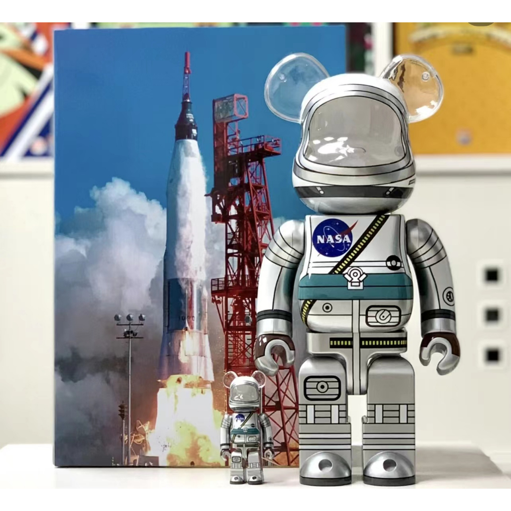 🔥 READY STOCK 🔥BEARBRICK PROJECT MERCURY ASTRONAUT 400%+100% | Shopee ...