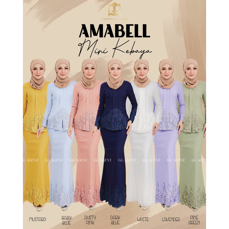 Amabell Mini kebaya (S M L XL) | Shopee Malaysia