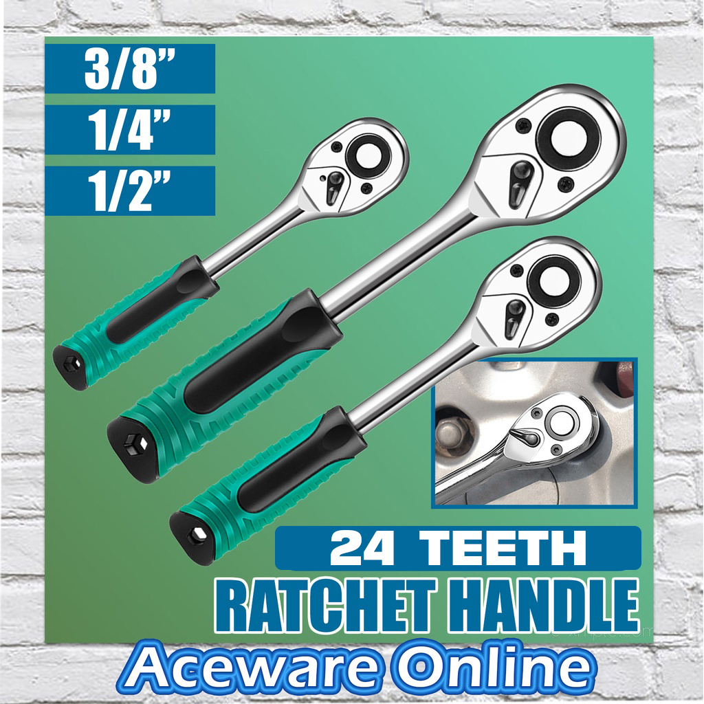 Chrome Vanadium Ratchet Handle Drive Socket Ratchet Wrench Tool Plate ...