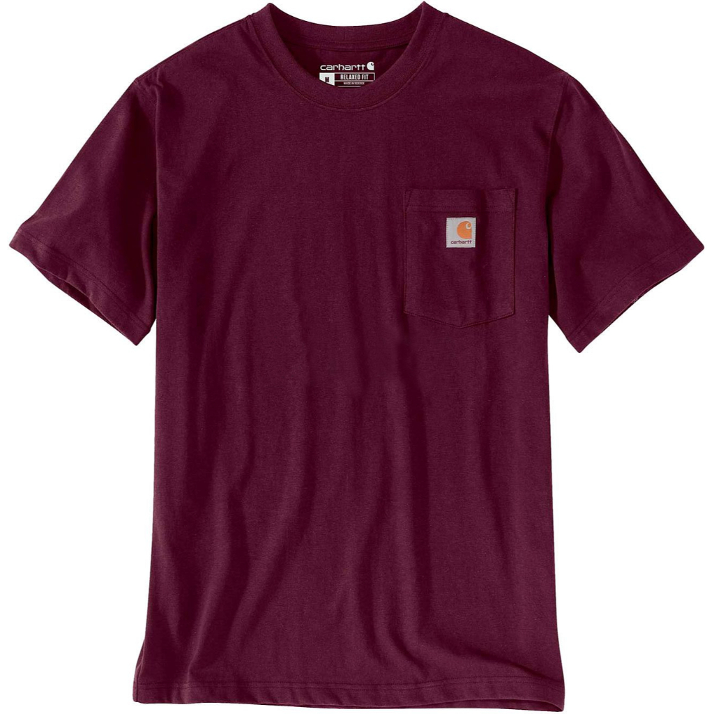 Carhartt K87 Loose Fit Heavyweight Short-Sleeve Pocket T-Shirt ( Port ) | Shopee Malaysia