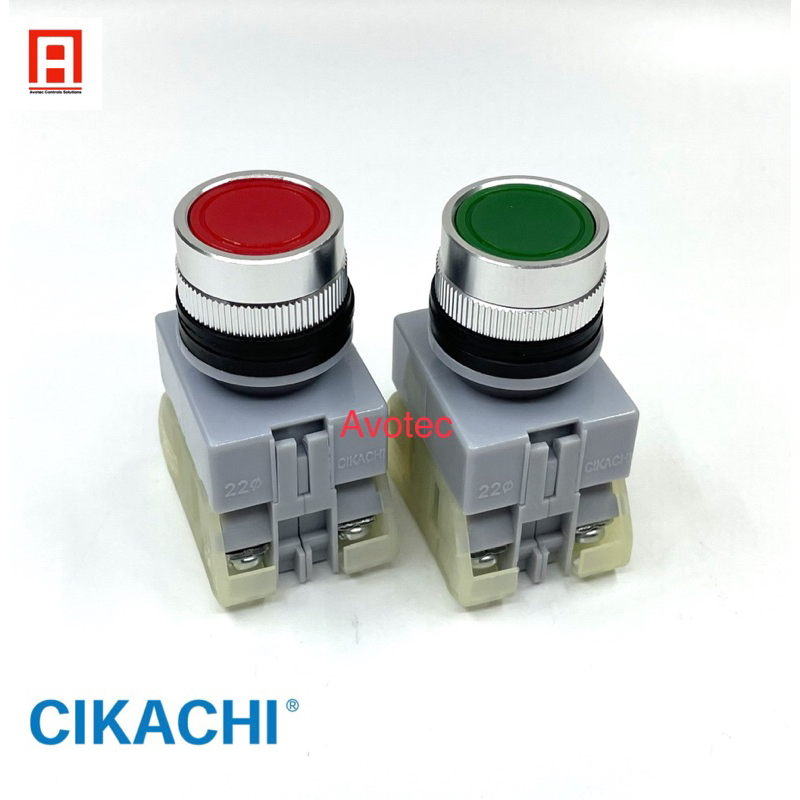 CIKACHI (CKC) APB-22(22mm), APB-25(25mm), APB-30(30mm) Flat Head Push ...