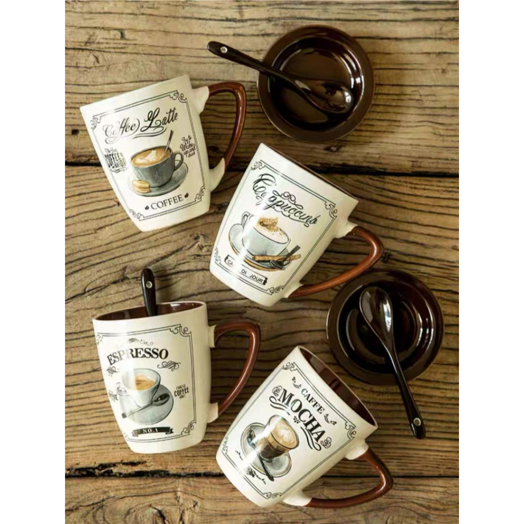 Premium Barista Coffee Cup Mug (with coffee spoon and cup mug cover ...