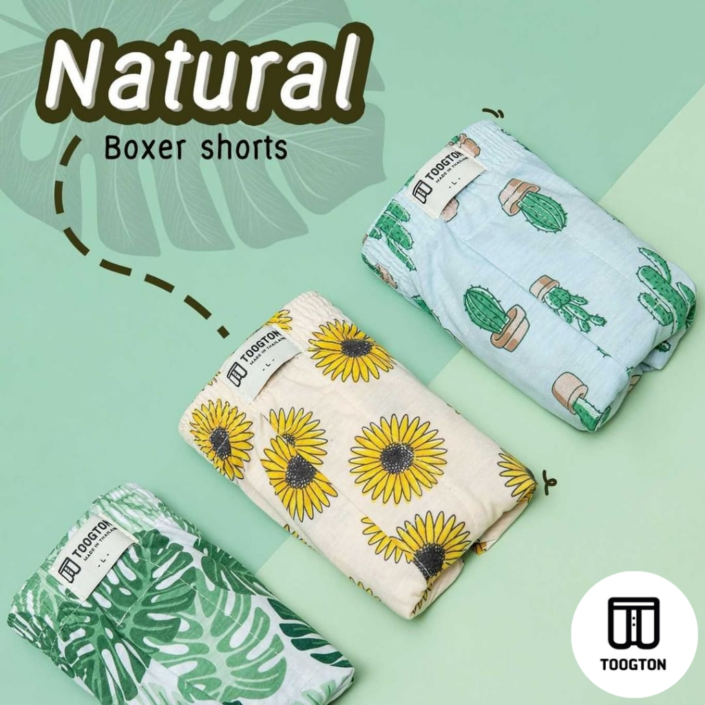 No. 1 in Thailand | Toogton Unisex Boxer Natural Collection | Shopee ...