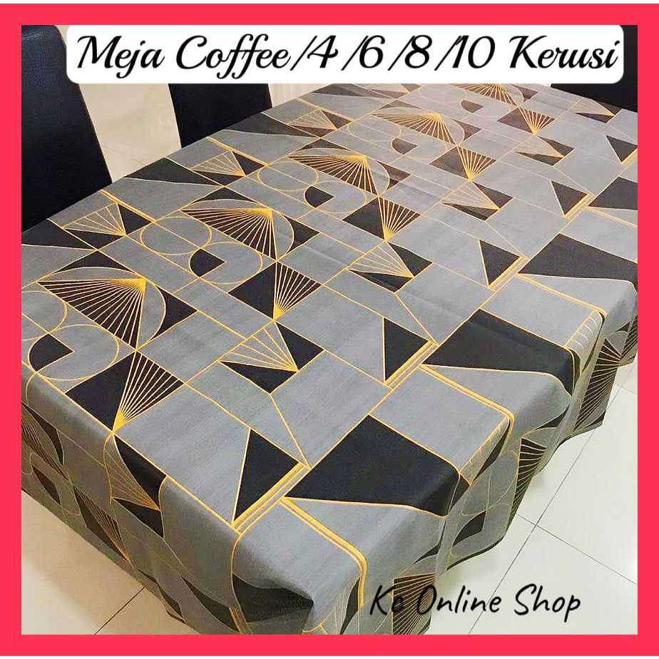 Lapik Meja Korea Warna DARK GREY PETAK Corak 3D Alas Meja Waterproof ...