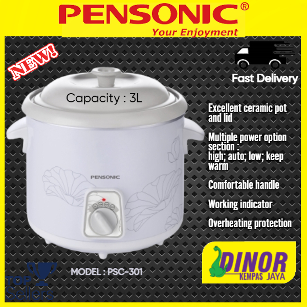 Pensonic Slow Cooker PSC-301 ( 3 L ) | Shopee Malaysia