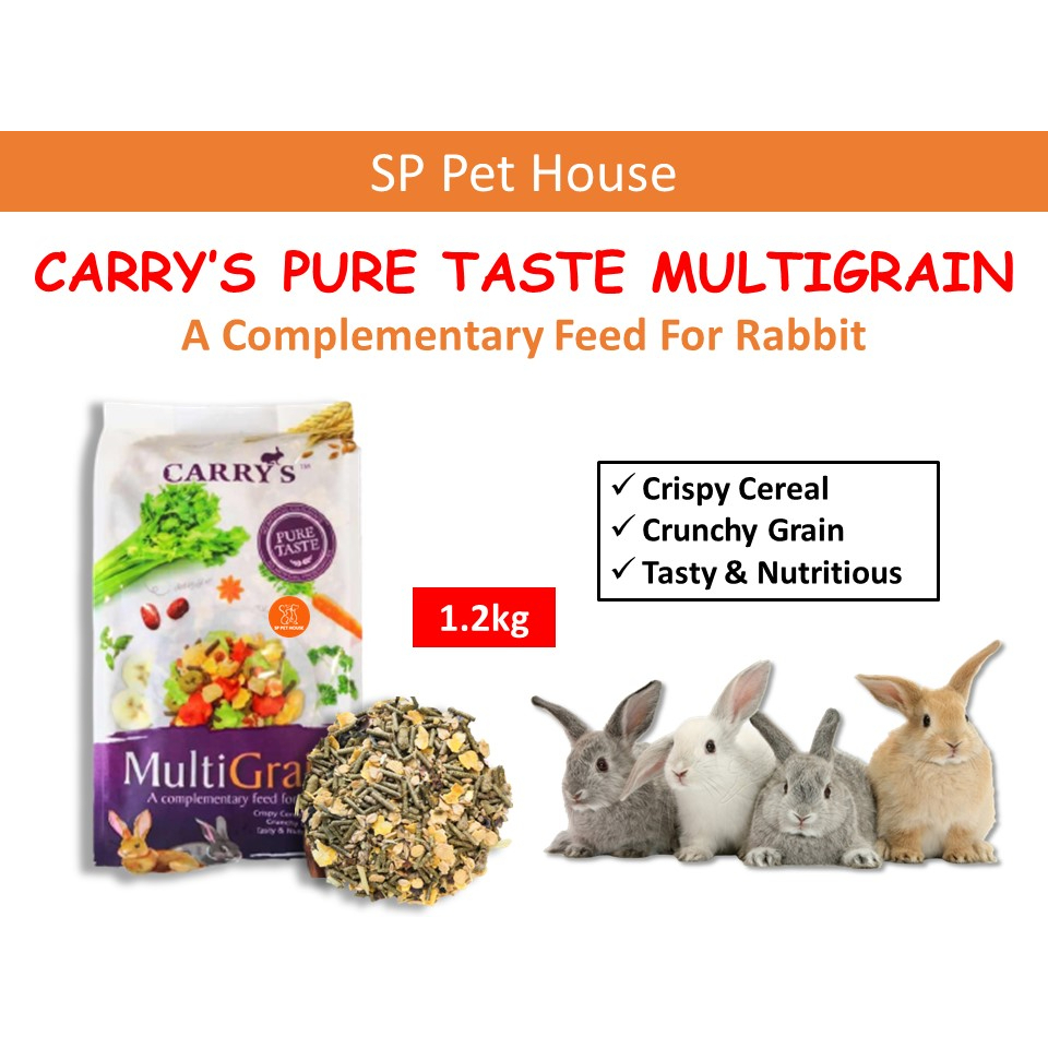 Carry's Pure Taste Multi Grain 1.2kg / MultiGrain Rabbit Food / Makanan ...