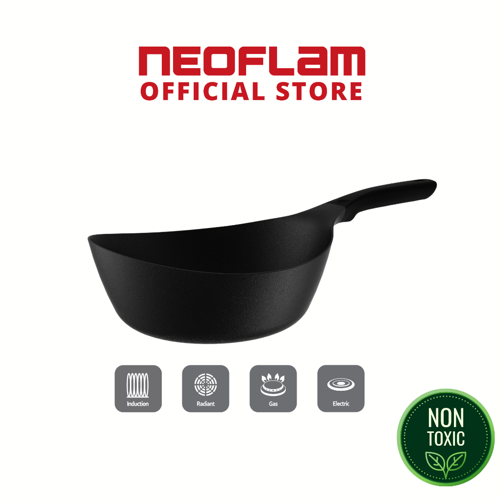 NEOFLAM VULCAN Healthy Ceramic Coating Wok (28cm) | Shopee Malaysia