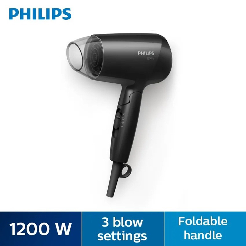 (Ready Stock) Philips Essential Care Compact Hair Dryer BHC010/30 / HP8108 | Shopee Malaysia
