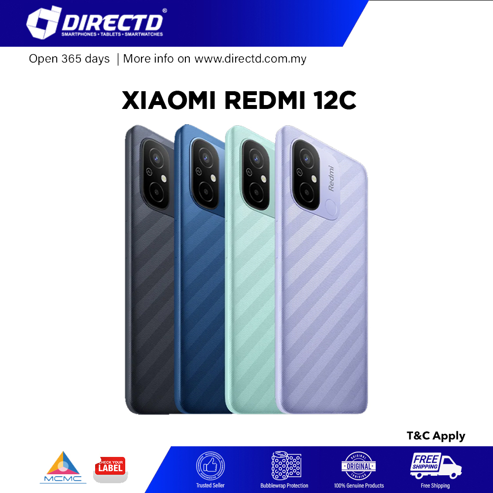 READY STOCK Xiaomi Redmi 12C [4GB/6GB RAM | 128GB ROM] | Shopee Malaysia
