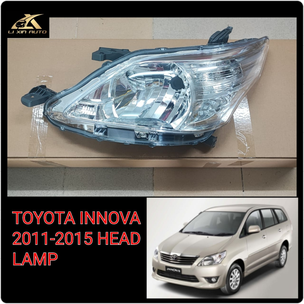 TOYOTA INNOVA 2011-2015 HEAD LAMP HEAD LIGHT ( LAMPU BESAR DEPAN ...