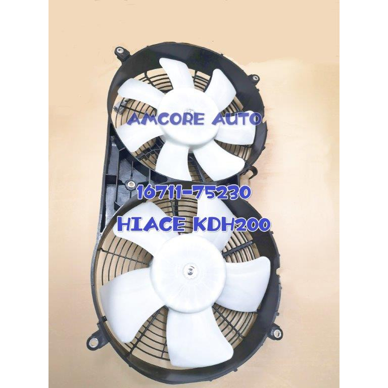 HIACE KDH200 - Radiator Fan Motor Assy (2 MOTOR) 16711-75230 | Shopee ...