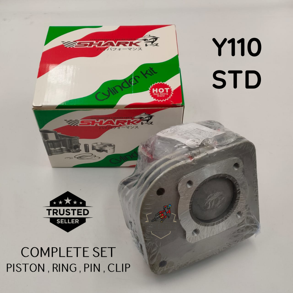YAMAHA Y110 SS SHARK STD Cylinder Block Set Standard 52mm | Shopee Malaysia