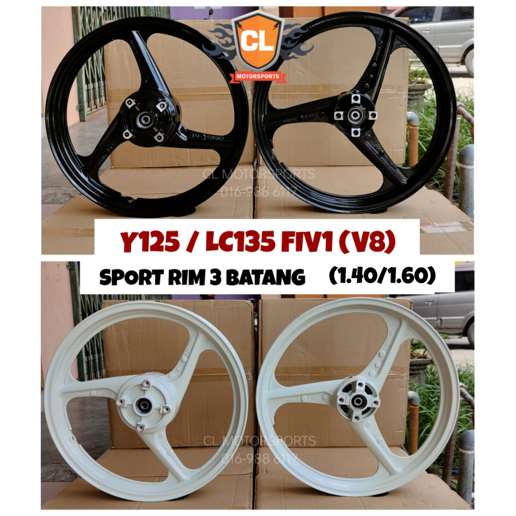 Y125ZR / LC135 V8 FIV1 399 SPORT RIM ENKEI 3 BATANG ( 1.40/1.60 -17 ...
