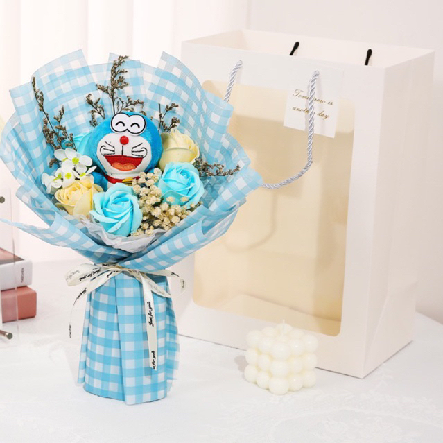 [SoapFlower] Doraemon Soap flower boutique Graduate Flowers Doraemon ...