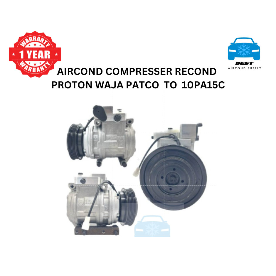 Aircond Compressor 15C Proton Waja Patco System Modified to Denso ...