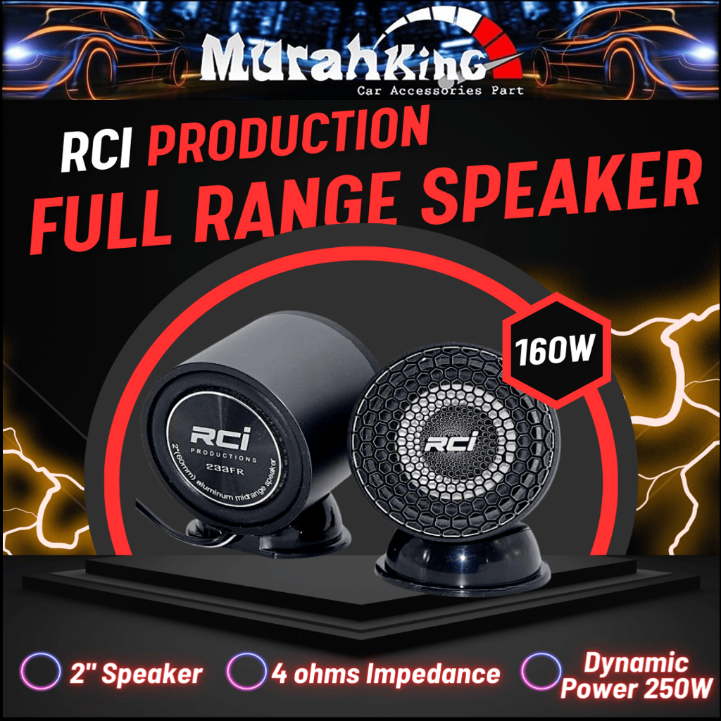 RCI Production 2" Full Range Speaker double side basss full Range car ...