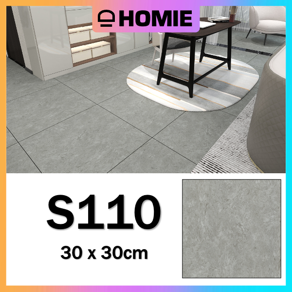 [KEPING] Lantai Vinyl Flooring Floor Sticker Vinyl Jubin Lantai Mozek ...