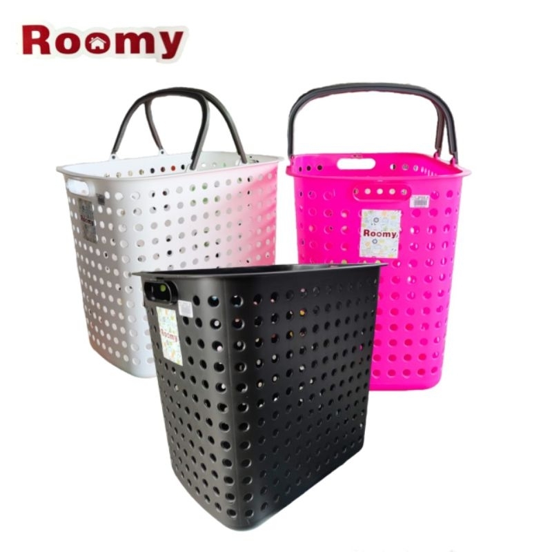 Rommy Portable Japanese Style Clothes Basket/Laundry Basket With Handle ...