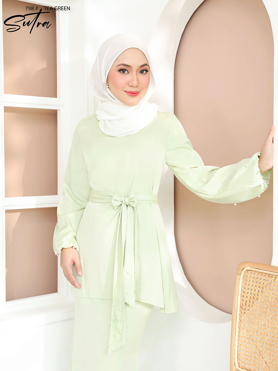 BAJU RAYA BRIDESMAIDS SUTRA KURUNG MODEN CANTIK BERMANIK LACE SELESA ...