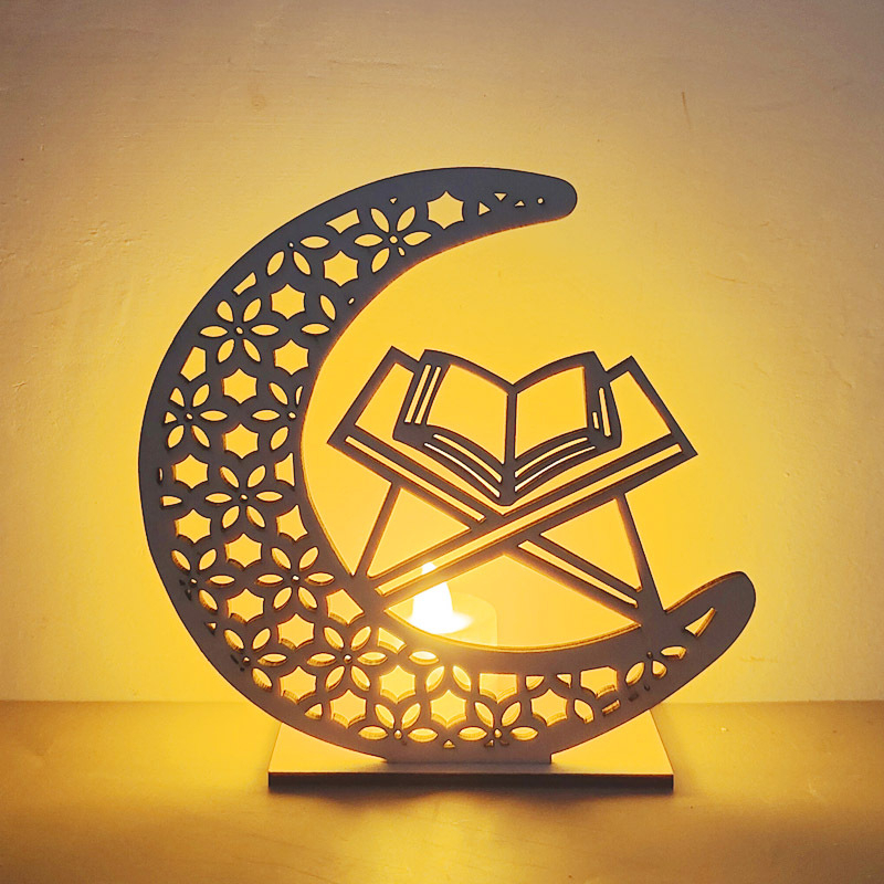 [M'sia] Hari Raya LED Light Wooden Ornament | Lampu Raya Deco Viral ...