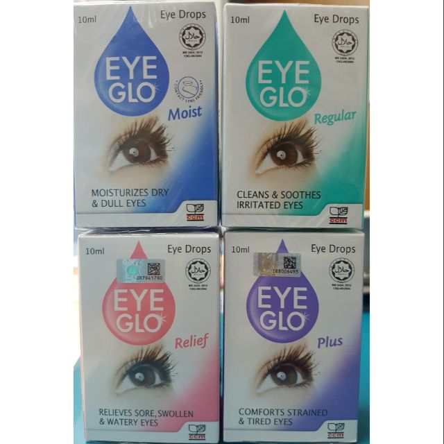 EYE GLO EYE DROPS MOIST/REGULAR/RELIEF/PLUS 10ML | Shopee Malaysia