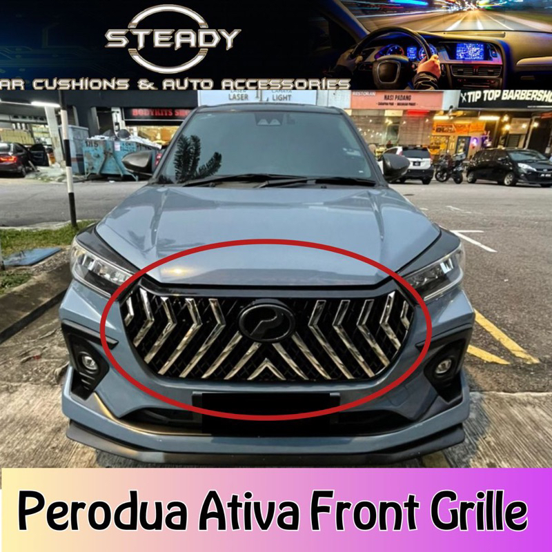Perodua Sport Grille🔥Aza Aruz Ativa 2024 Front Grille RS V1 V2 Lexus ...