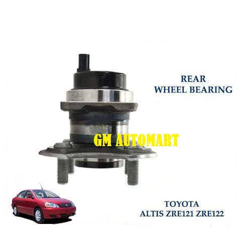 TOYOTA ALTIS ZZE121,122 REAR WHEEL HUB BEARING WB 3DACF026F | Shopee ...