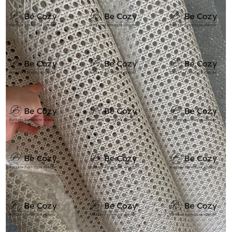White Colour Rattan Mesh /White Colour Rattan Netting / Natural Rattan ...