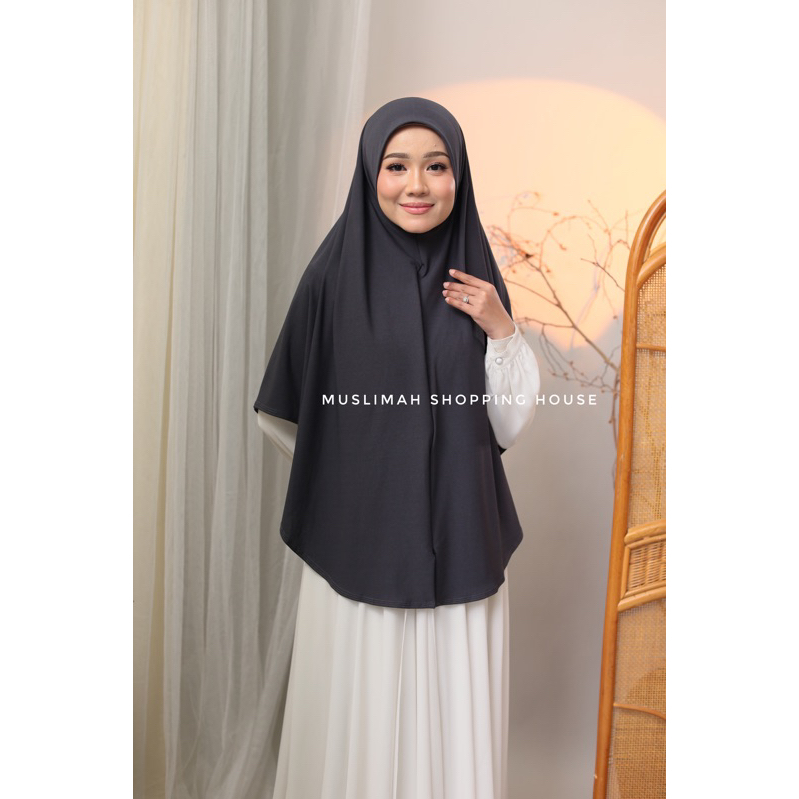 Tudung Khimar Labuh Berzip MOSSCREPE bidang 60 UMRAH tudung awning ...