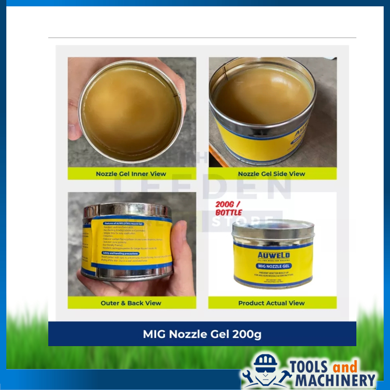 AUWELD Nozzle Gel 200g For MIG Welding Anti-Spatter MIG Torch Nozzles ...