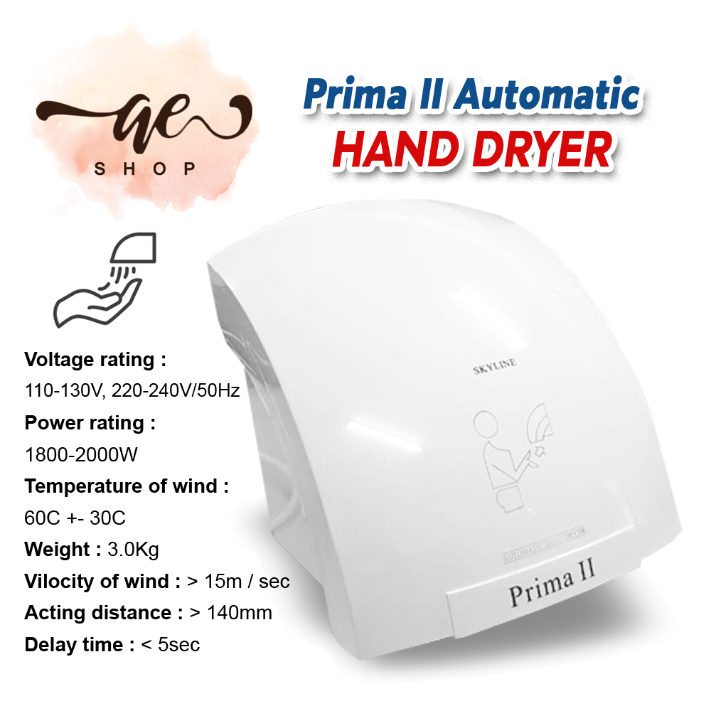 Pengering Tangan Automatik Prima II (1800W - 2000W) Pengering Tangan ...