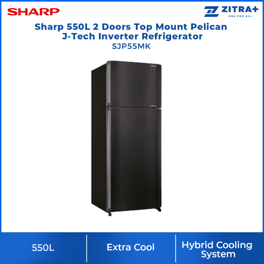 Sharp 550L 2 Doors Top Mount J-Tech Inverter Pelican Refrigerator SJP55MK | J-Tech Inverter ...
