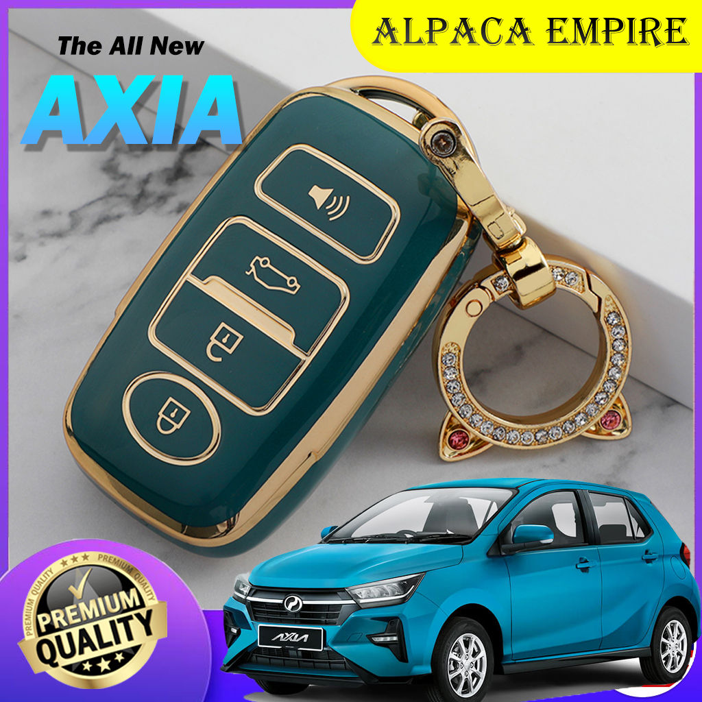 All New Perodua Axia 2023 Key Cover Holder Casing Case Sarung Kunci ...