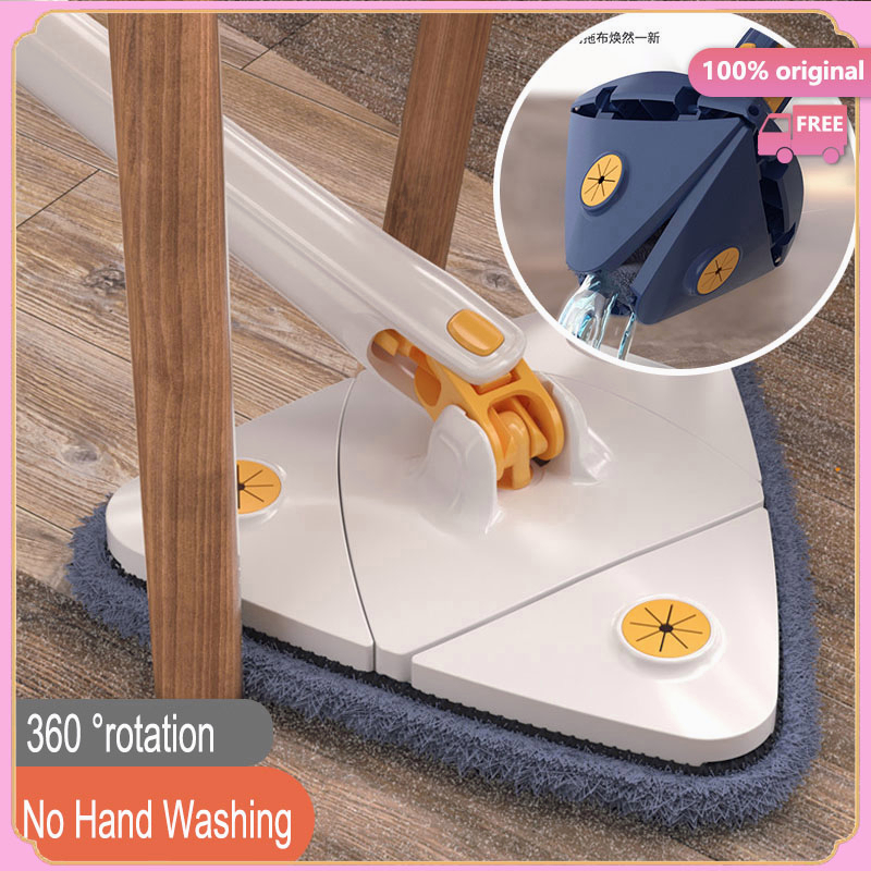 No hand washing triangle mop ceiling cleaning automatic twisting water ...