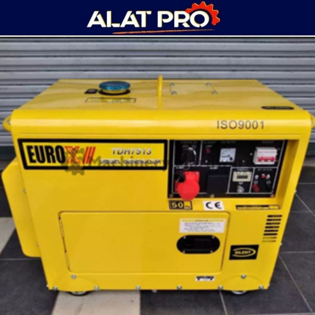 EuroX TDH7513 Penjana Diesel Kalis Bunyi 3 Fasa (415V) 7500Watt - Waranti 6 Bulan | Shopee Malaysia