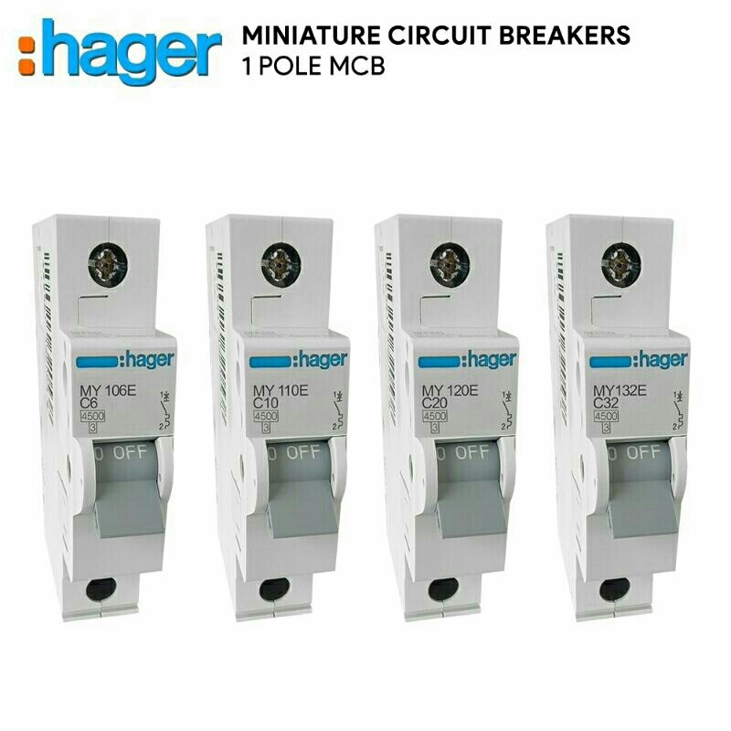 HAGER 1POLE 40A 63A 4.5KA (MCB) Miniature Circuit Breaker | Shopee Malaysia