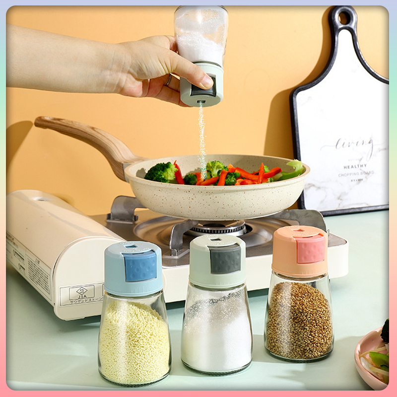 Spice Salt Dispenser Food Seasoning Press Bottle 1 Press 0.5g Spice ...