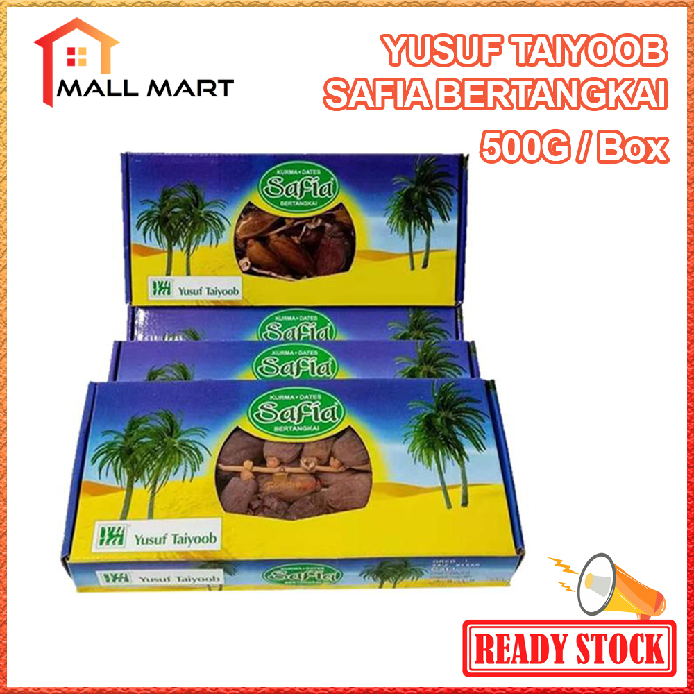Yusuf Taiyoob Kurma Safia Bertangkai 500G / 500G x 2 Box/ 500G X 5 Box ...