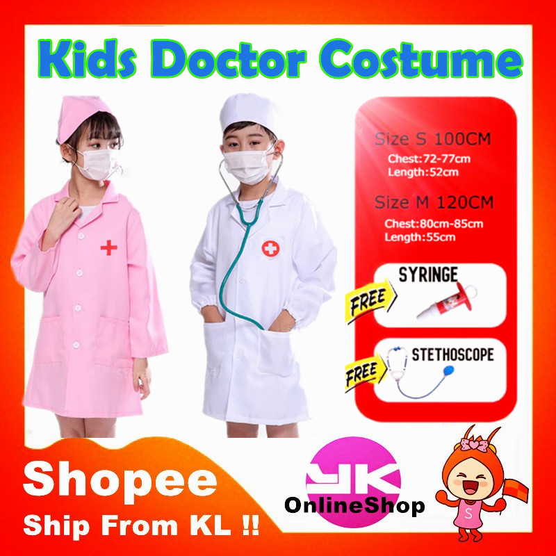 Ready Stock - Baju Doktor Doctor Costume Kids Toys Doctor Stethoscope ...