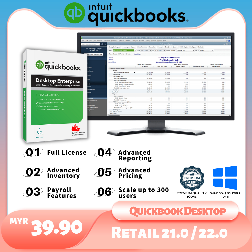 [Windows Only] Intuit QuickBooks Desktop Enterprise 2023 Latest Version ...
