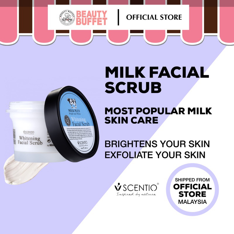 Beauty Buffet Scentio Milk Plus Whitening Q10 Facial Scrub (100 ml ...