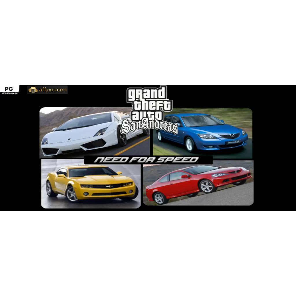 (PC GAME) GTA San Andreas + Need For Speed MOD - PC DIGITAL DOWNLOAD ...