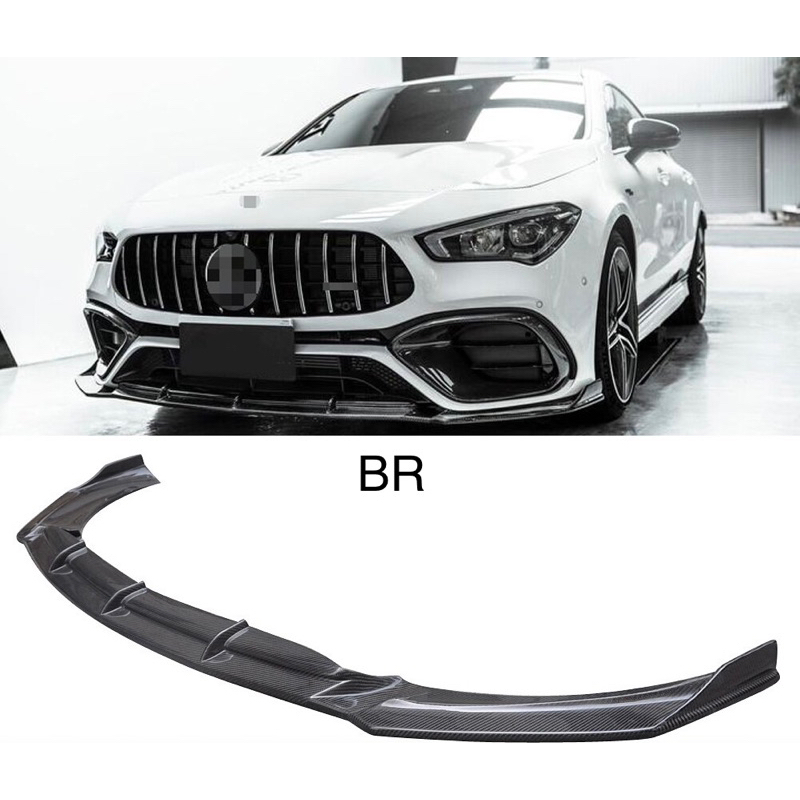 Mercedes benz w118 CLA carbon fiber Front side rear skirt lip diffuser ...