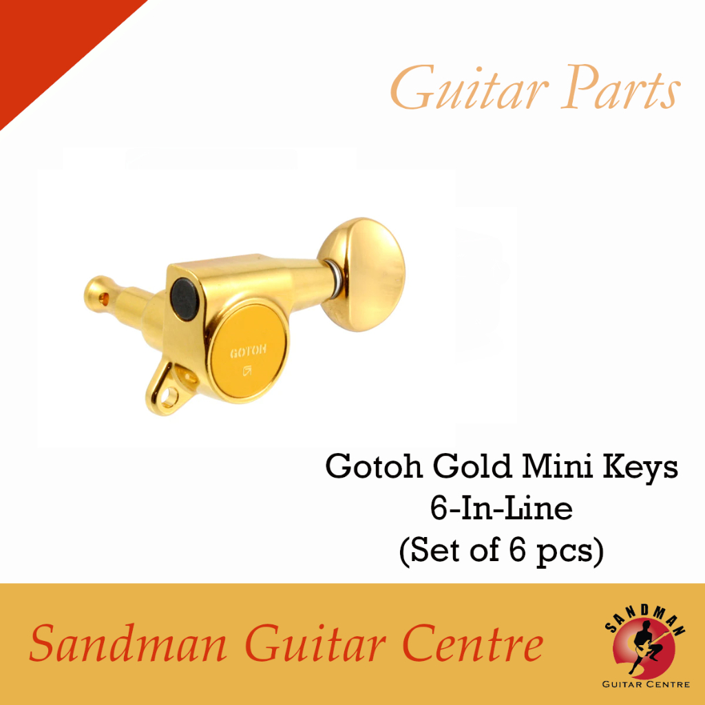 Gotoh SG381 Gold Mini Keys 6-In-Line (Set of 6 pcs) | Shopee Malaysia